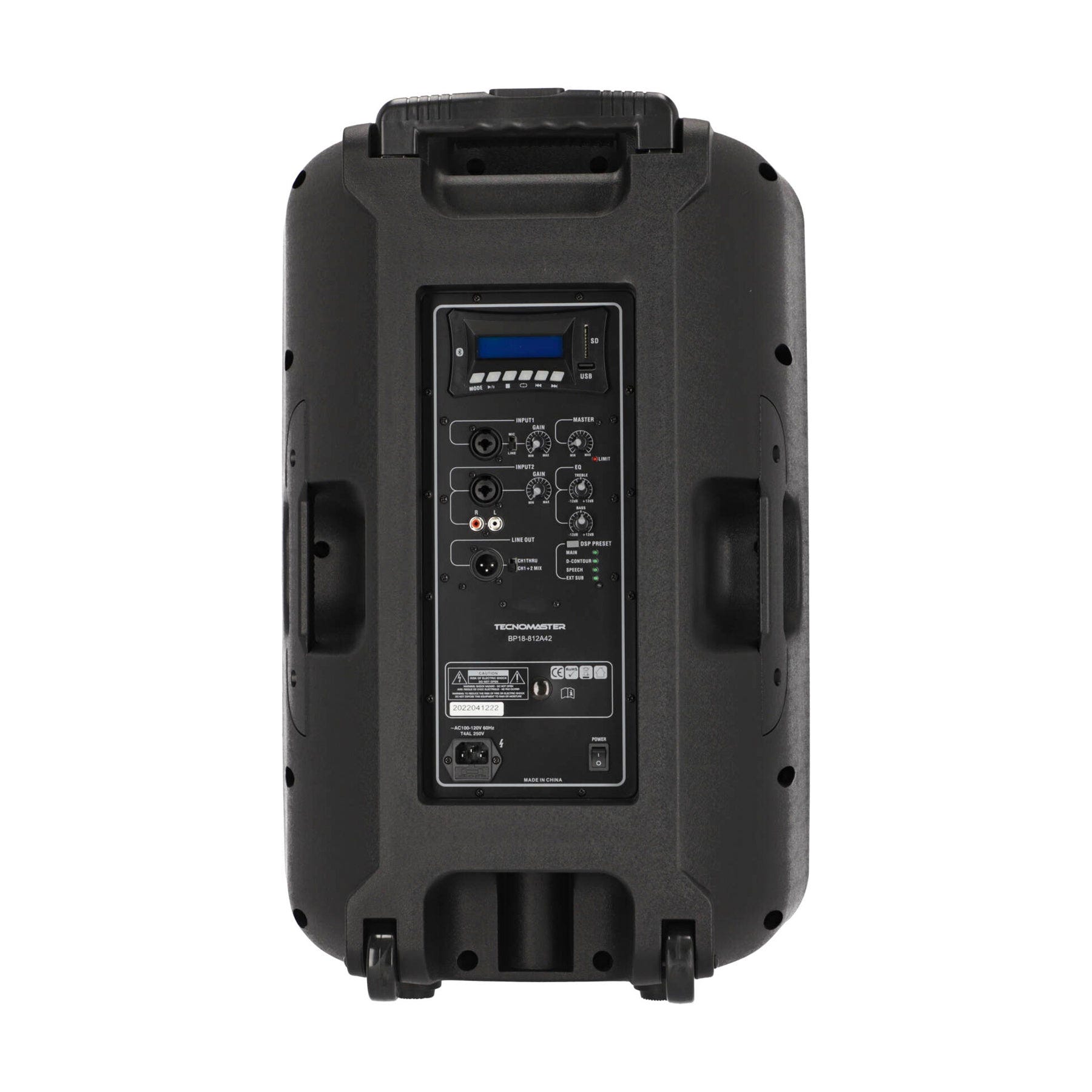 Bocina Portátil Tecnomaster M/BP18-812A42 Bluetooth - Tecnomaster