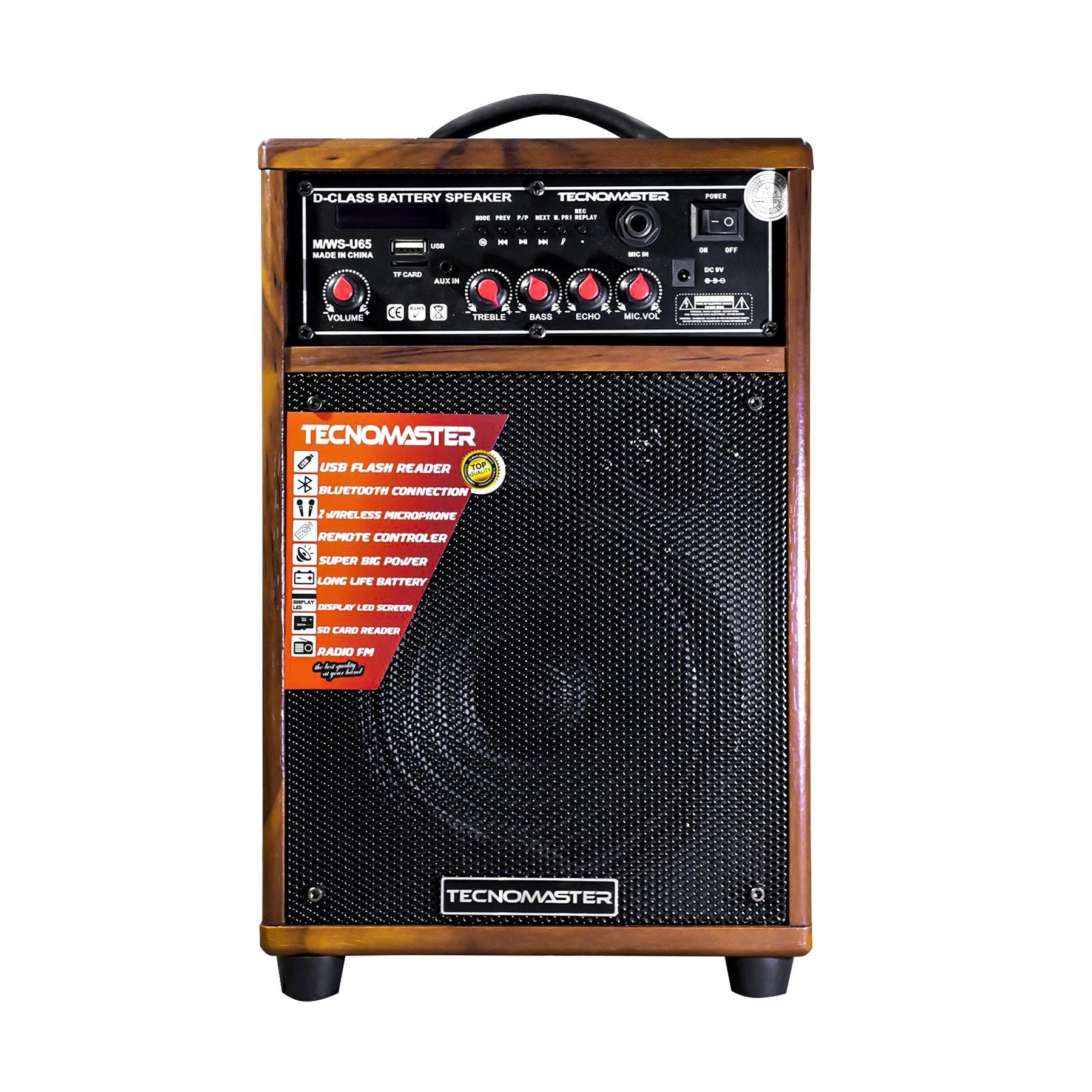 Bocina Portátil Tecnomaster M/WS-U65 6.5 BT USB - Tecnomaster