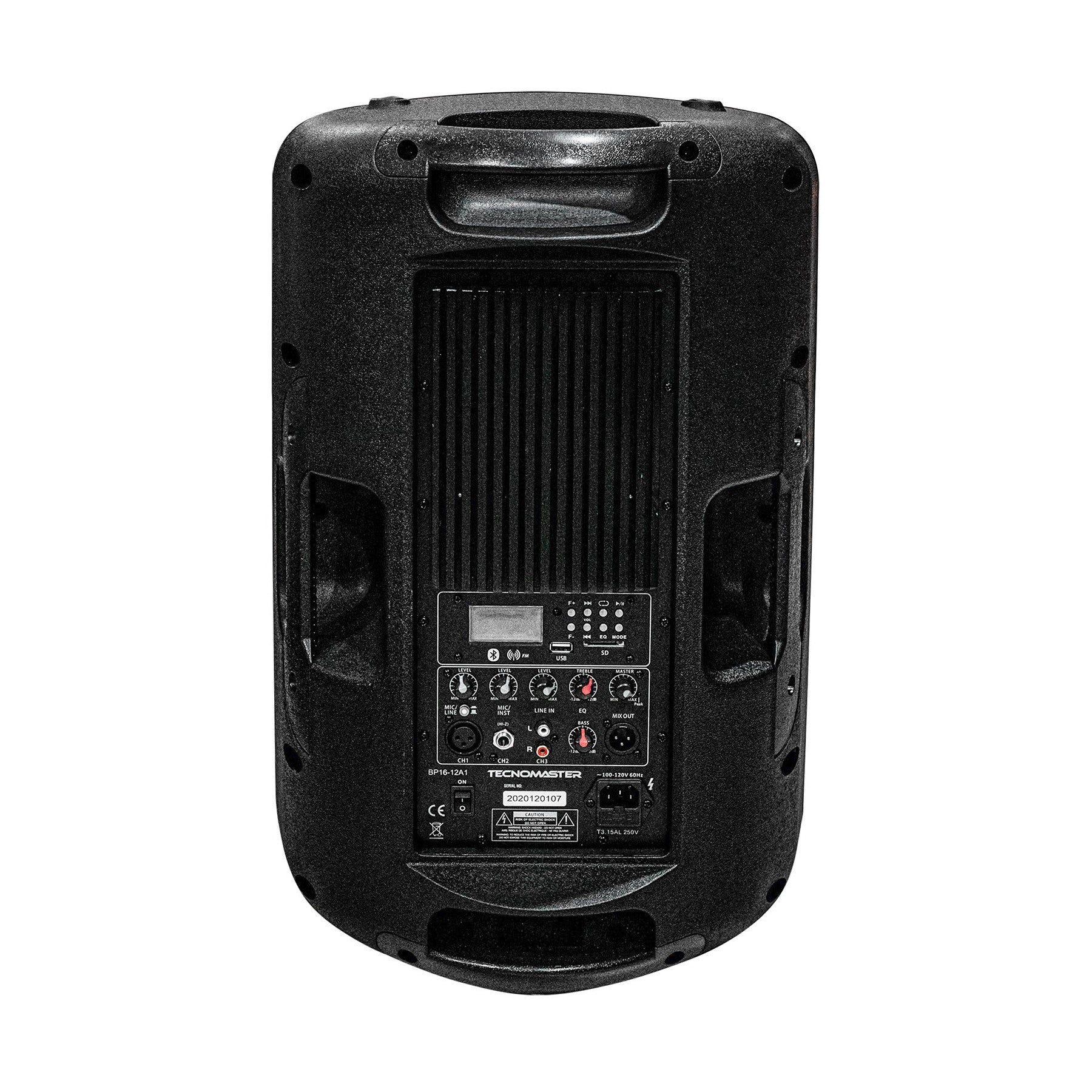 Bocina Tecnomaster M/BP16-15A1 15″ Bluetooth USB - Tecnomaster